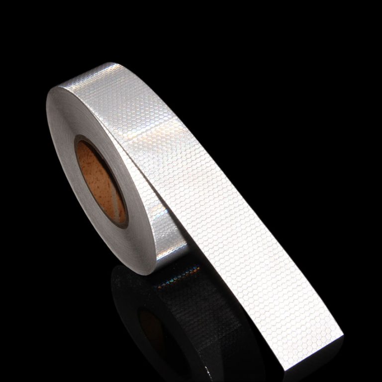 5cm*50m White Reflective Tape PVC Honeycomb Reflect Material For Road ...
